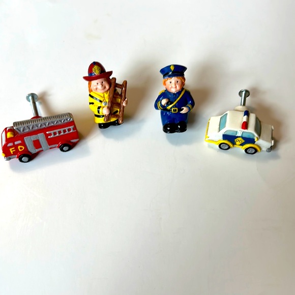 Accents | Fire Truck Fire Officer Police Officer Police Car Drawer ...